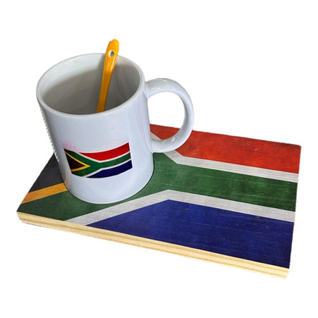 COFF10 Mug Tray With Mug - Proudly South African - Bali Trading Wholesale