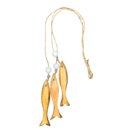 FSH1 Small Fish String (Set of 3) - Brown - Bali Trading Wholesale