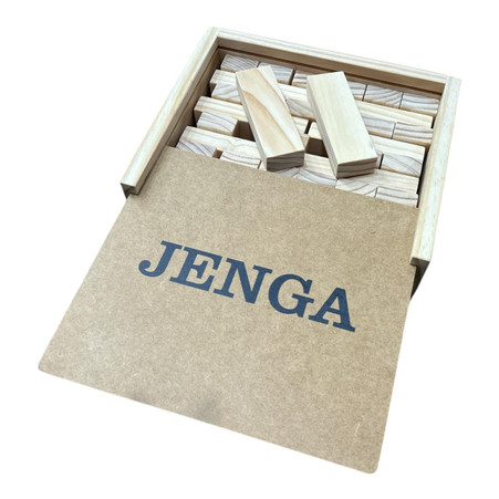 JENGAB2 Small Jenga With Box - All Wood - Bali Trading Wholesale