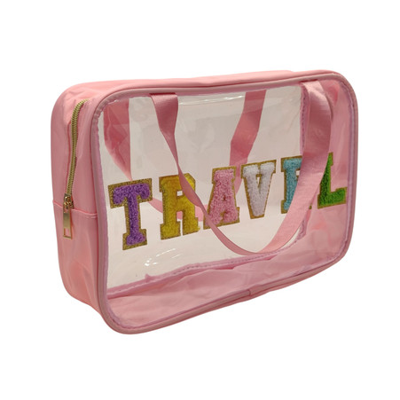 MB1E PVC Handlebag - Travel, Pink Bag - Bali Trading Wholesale