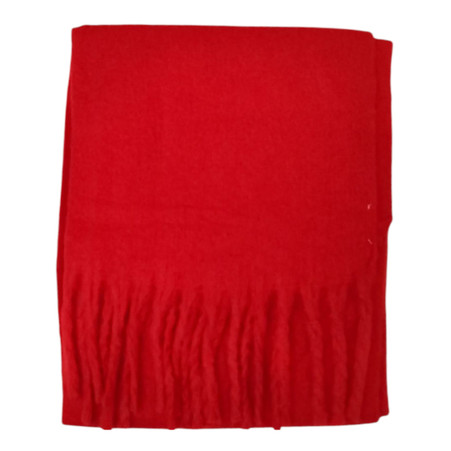 YX2502J Thick Polyester Scarf - Red - Bali Trading Wholesale