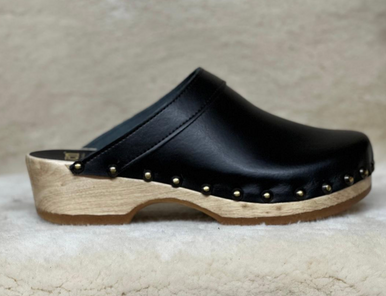 Men's Plain Clogs - with Studs