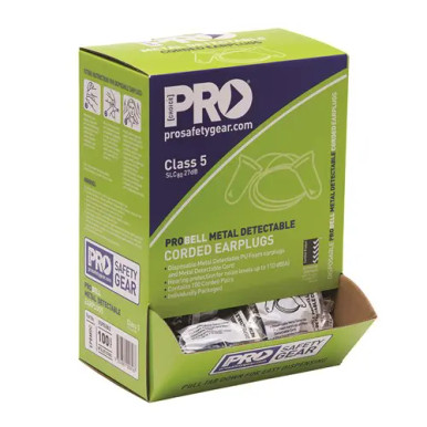 Pro Choice EPBMDC Probell Metal Detectable Earplugs Corded 100 Pairs