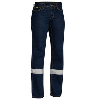 Bisley BPL6712T Womens Taped Stretch Jeans - Kings Workwear
