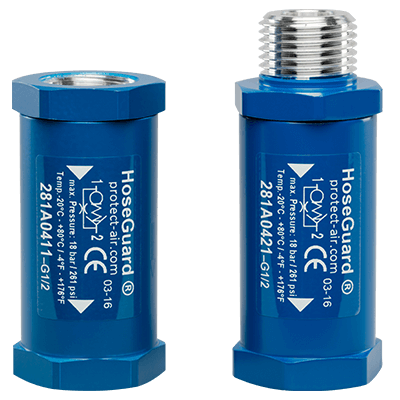 HoseGuard® 3/8" NPT, M/F, Std Flow Air Fuse | EPS Group