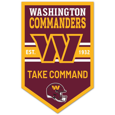 Washington Commanders 11x17 Wood Chevron Sign
