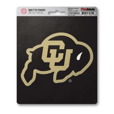 University of Colorado Matte Decal 5 x 6.25 - "CU Buffalo" Logo ...