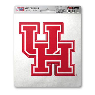 University of Houston Matte Decal 5 x 6.25 - "UH" Logo | Sports Fans ...