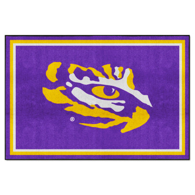LSU Tigers 5ft. x 8 ft. Plush Area Rug | Sports Fans Merchandise