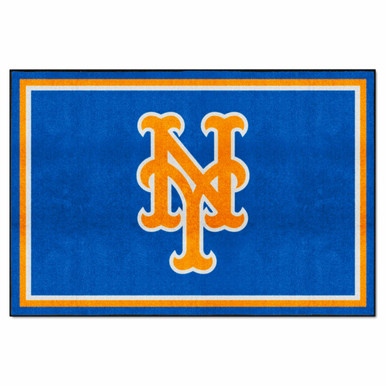 New York Mets 5ft. x 8 ft. Plush Area Rug | Sports Fans Merchandise