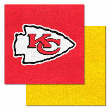 Kansas City Chiefs Team Carpet Tiles KC Arrow Primary Logo Red | Sports ...
