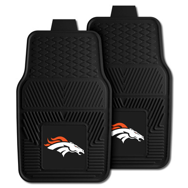 Denver Broncos Heavy Duty Car Mat Set - 2 Pieces | Sports Fans Merchandise