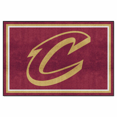 Cleveland Cavaliers 5ft. x 8 ft. Plush Area Rug C Primary Logo | Sports ...