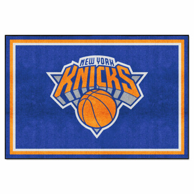New York Knicks 5ft. x 8 ft. Plush Area Rug Knicks Primary Logo ...