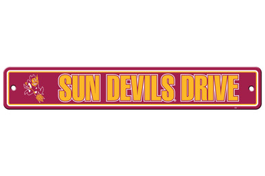 Arizona State Sun Devils Sign 4x24 Plastic Street Sign | Sports Fans ...