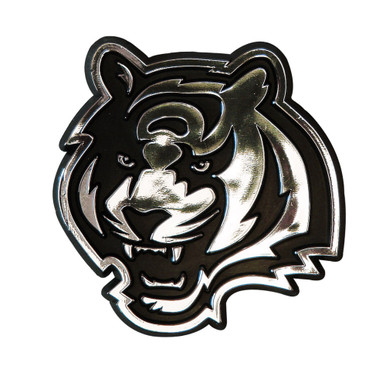Cincinnati Bengals Molded Chrome Plastic Emblem Tiger Head Secondary ...