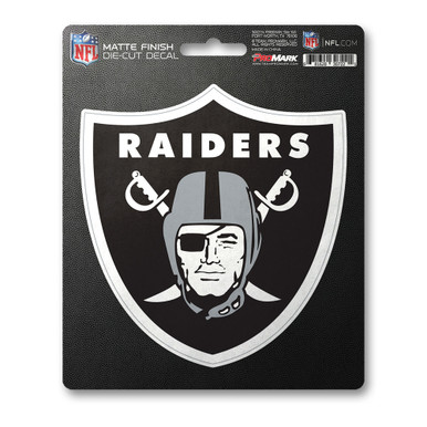 Las Vegas Raiders Matte Decal Raider Shield Primary Logo Black | Sports ...