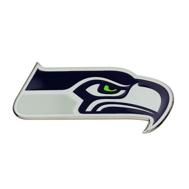 Seattle Seahawks Heavy Duty Aluminum Embossed Color Emblem Seahawk Head ...