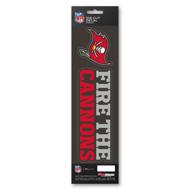Tampa Bay Buccaneers Team Slogan Decal Primary Logo & Team Slogan Red ...