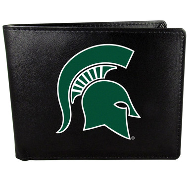 Michigan St. Spartans Bi-fold Wallet Large Logo | Sports Fans Merchandise