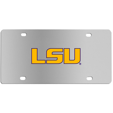 LSU Tigers Steel License Plate Wall Plaque | Sports Fans Merchandise