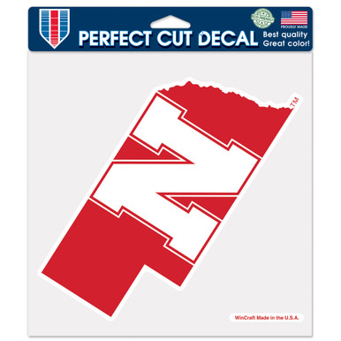 Nebraska Cornhuskers Decal 8x8 Die Cut Color | Sports Fans Merchandise