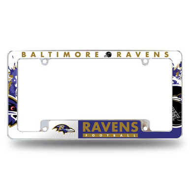 Baltimore Ravens All Over Chrome Frame | Sports Fans Merchandise