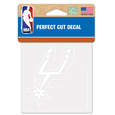 San Antonio Spurs Decal 4x4 Perfect Cut White | Sports Fans Merchandise