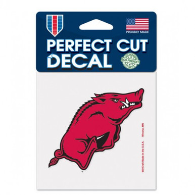 Arkansas Razorbacks Decal 4x4 Perfect Cut Color | Sports Fans Merchandise