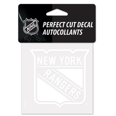 New York Rangers Decal 4x4 Perfect Cut White | Sports Fans Merchandise