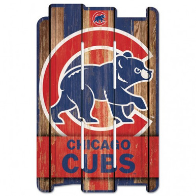 Chicago Cubs Sign 11x17 Wood Fence Style | Sports Fans Merchandise