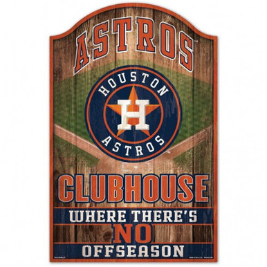 Houston Astros Sign 11x17 Wood Fan Cave Design | Sports Fans Merchandise