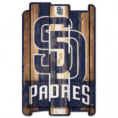 San Diego Padres Sign 11x17 Wood Fence Style | Sports Fans Merchandise