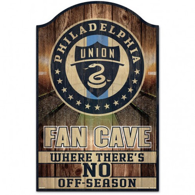 Philadelphia Union Sign 11x17 Wood Fan Cave Design | Sports Fans ...