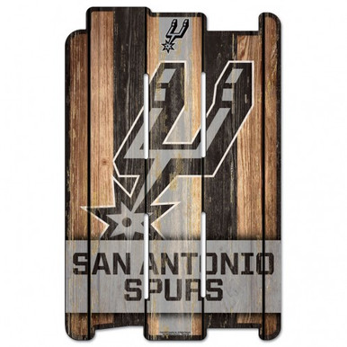 San Antonio Spurs Sign 11x17 Wood Fence Style | Sports Fans Merchandise