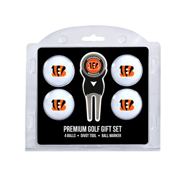Cincinnati Bengals 4 Golf Ball And Divot Tool Set | Sports Fans Merchandise
