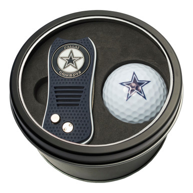 Dallas Cowboys Tin Gift Set with Switchfix Divot Tool and Golf Ball ...
