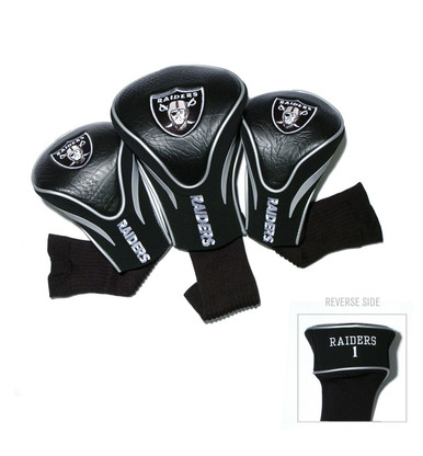 Las Vegas Raiders 3 Pack Contour Head Covers | Sports Fans Merchandise