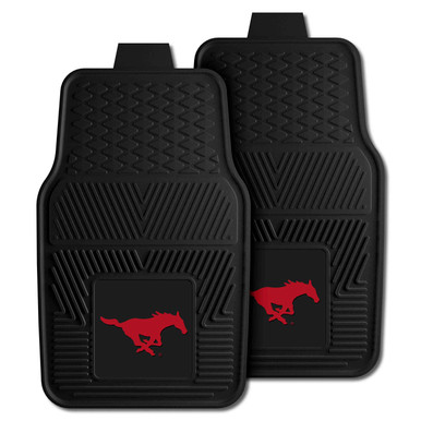 SMU Mustangs Heavy Duty Car Mat Set - 2 Pieces | Sports Fans Merchandise