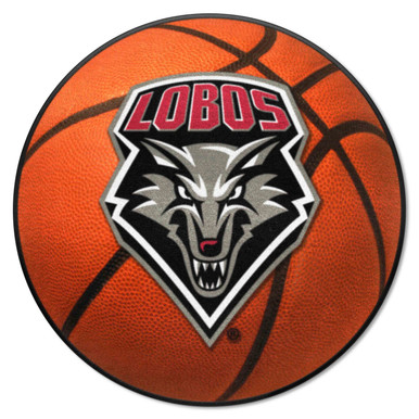New Mexico Lobos Basketball Rug - 27in. Diameter | Sports Fans Merchandise