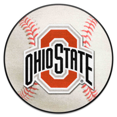Ohio State Buckeyes Baseball Rug - 27in. Diameter | Sports Fans Merchandise
