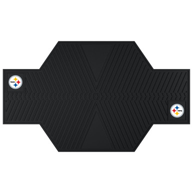 Pittsburgh Steelers Motorcycle Mat Steeler Primary Logo Black | Sports ...