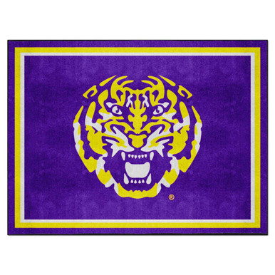 LSU Tigers 8ft. x 10 ft. Plush Area Rug | Sports Fans Merchandise