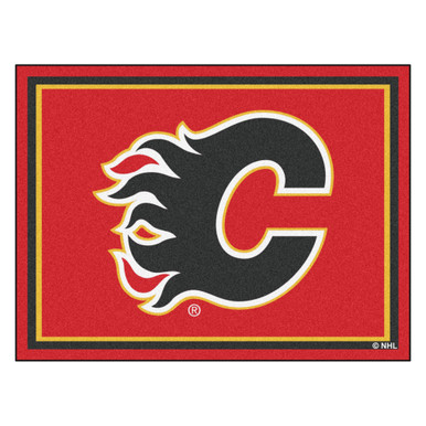 NHL - Calgary Flames 8x10 Rug 87"x117" | Sports Fans Merchandise