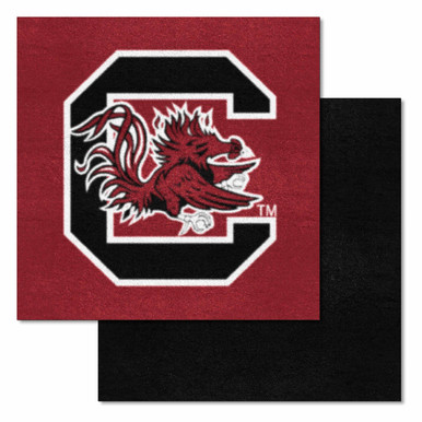 South Carolina Gamecocks Team Carpet Tiles - 45 Sq Ft. | Sports Fans ...