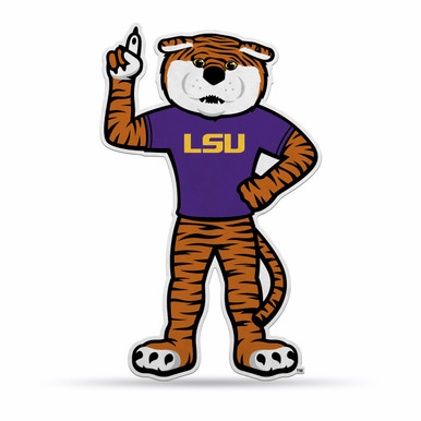 LSU Tigers Pennant Shape Cut Mascot Design | Sports Fans Merchandise