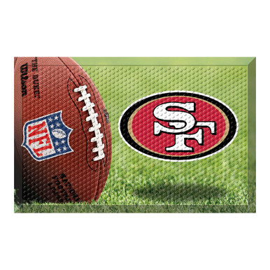 San Francisco 49ers Scraper Mat Oval SF Primary Logo Photo | Sports ...