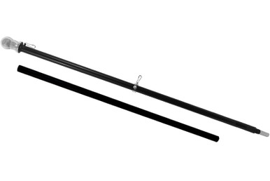 6ft Spinning Stabilizer Flag Pole (Black) | Sports Fans Merchandise