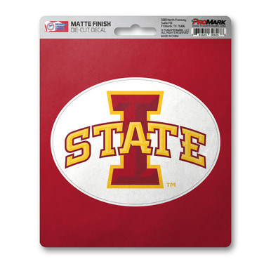 Iowa State University Matte Decal 5 x 6.25 - "I State'" Logo | Sports ...