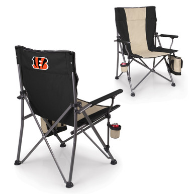 Cincinnati Bengals Logo Big Bear XXL Camping Chair with Cooler, (Black ...